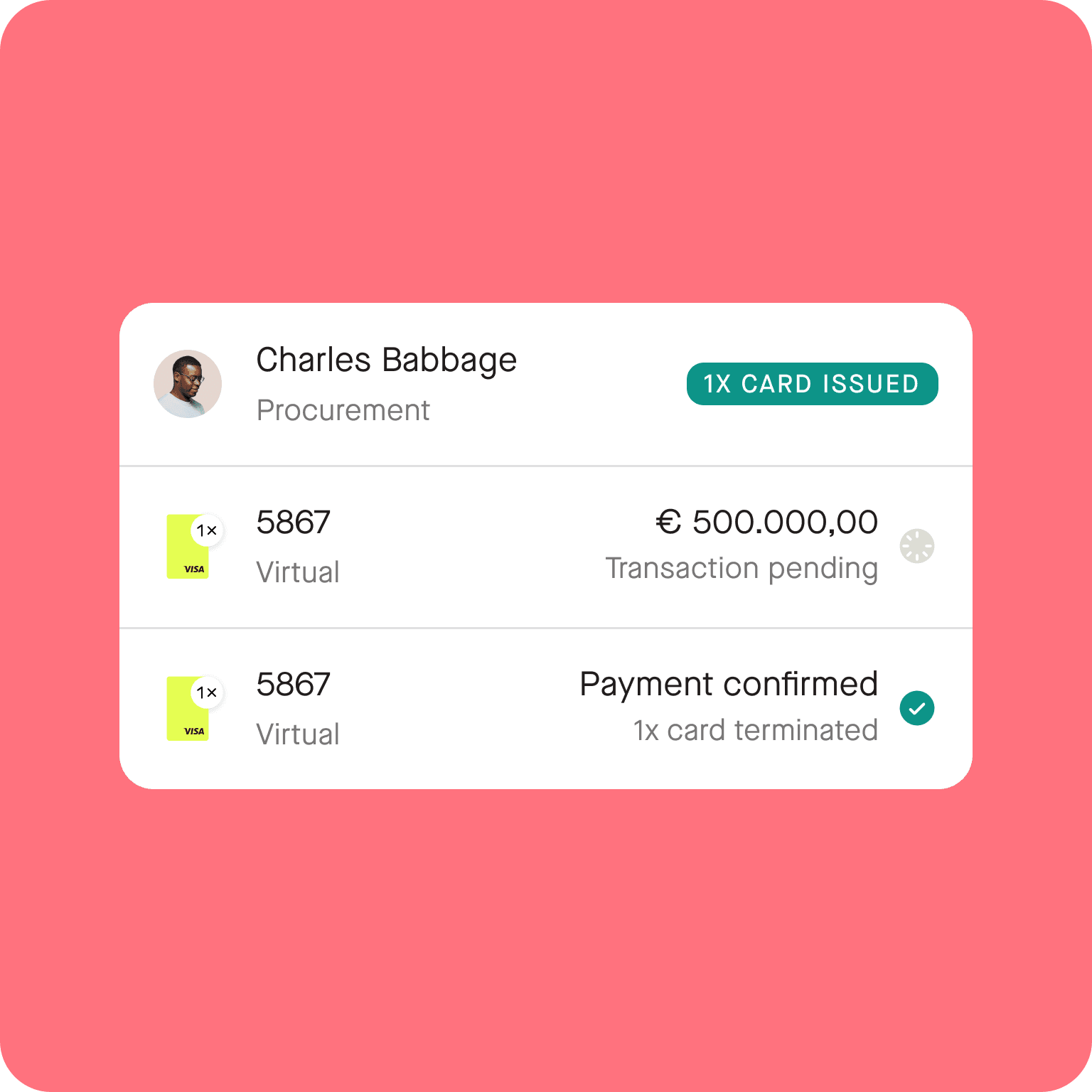 Single-use Virtual Credit Cards | Pliant